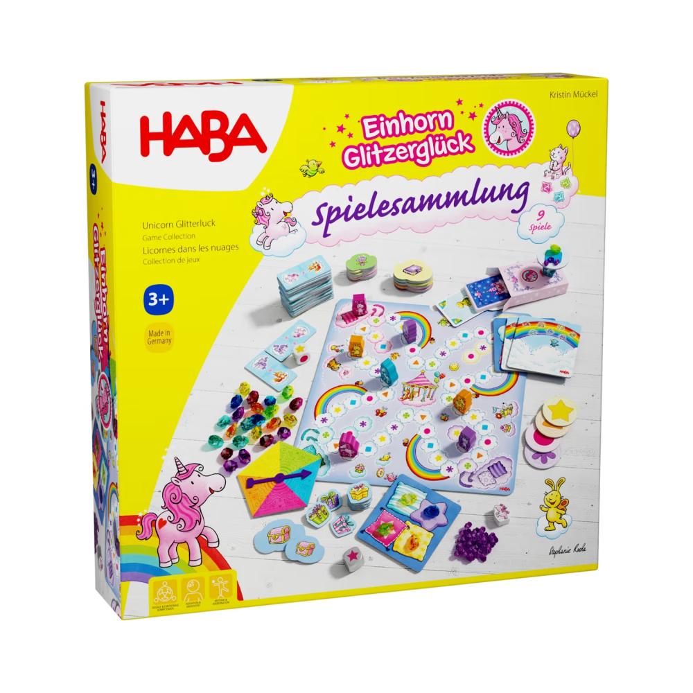 Haba Společenská hra pro děti Magický jednorožec Sada 9 her | Takaro